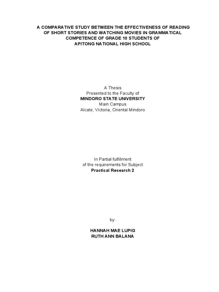 Complete Final Research | PDF | English As A Second Or Foreign Language | Teaching Method