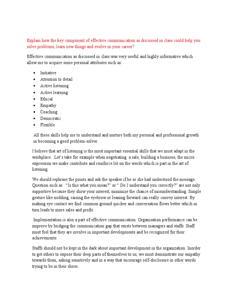 Effective Communication Skills Guide | PDF | Communication | Extraversion And Introversion