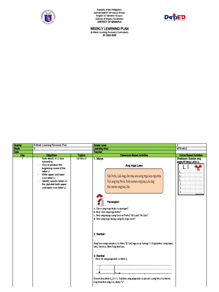 MTB Grade 2 - Week 5 | PDF