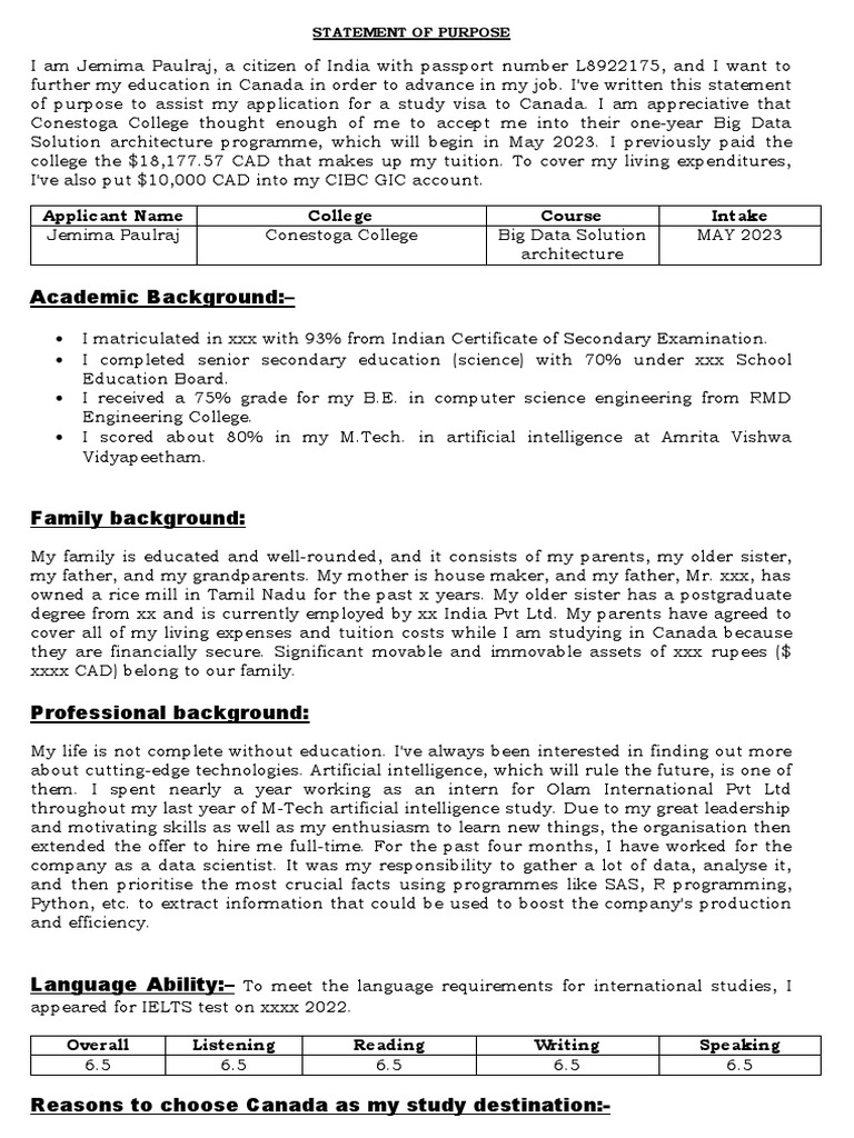 Statement of Purpose Jemima | PDF | Big Data | Databases