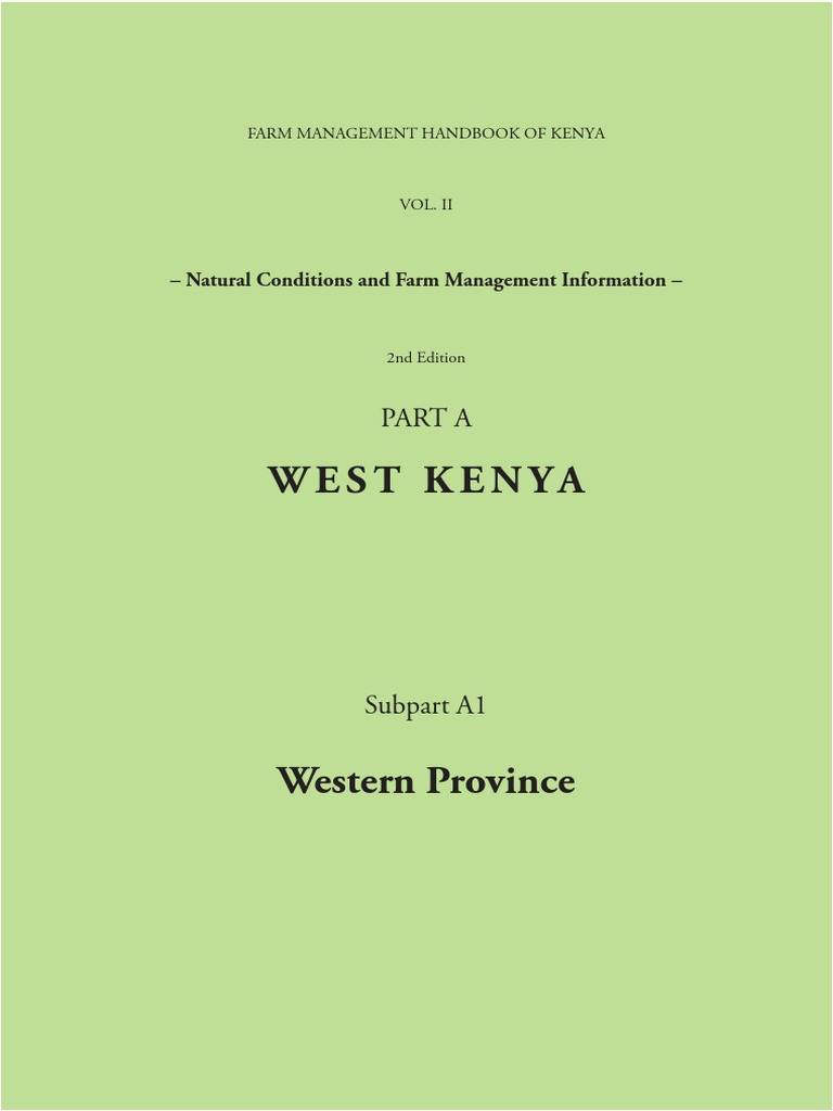 Farm Management Handbook | PDF | Soil | Maize