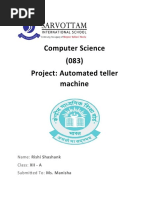 Computer Science Class-XII (2021-22) (Investigatory Project) | PDF | My Sql | Python ...