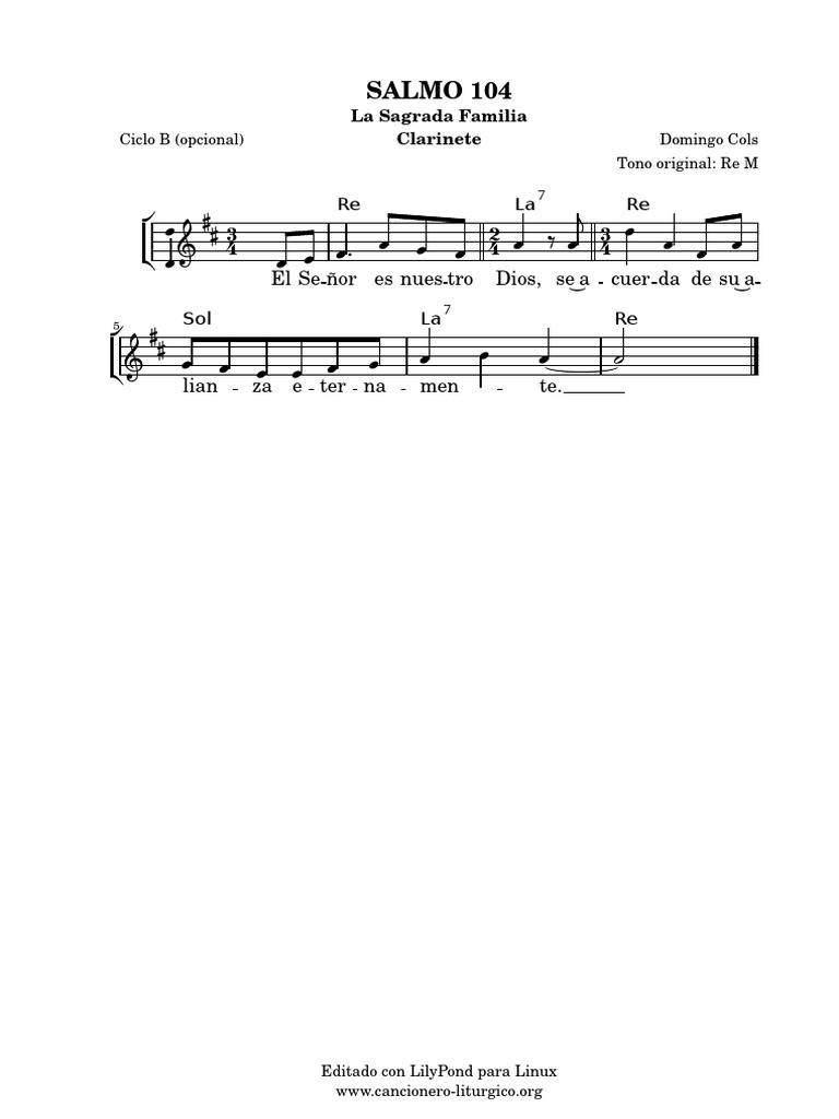 Salmo104 - La Sagrada Familia | PDF