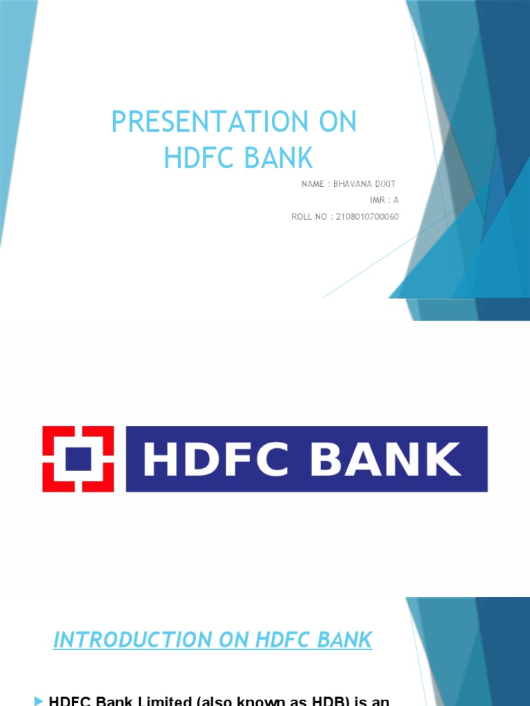 HDFC Bank | PDF | Financial Markets | Companies
