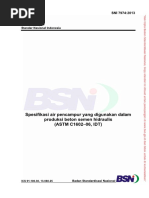 SNI 7974-2018 Spesifikasi Air Pencampur Untuk Produksi Beton Semen Hidraulis | PDF