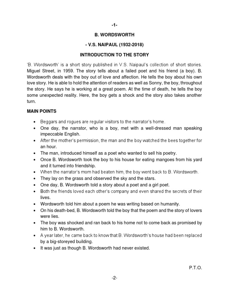 B Wordsworth-One Pager | PDF