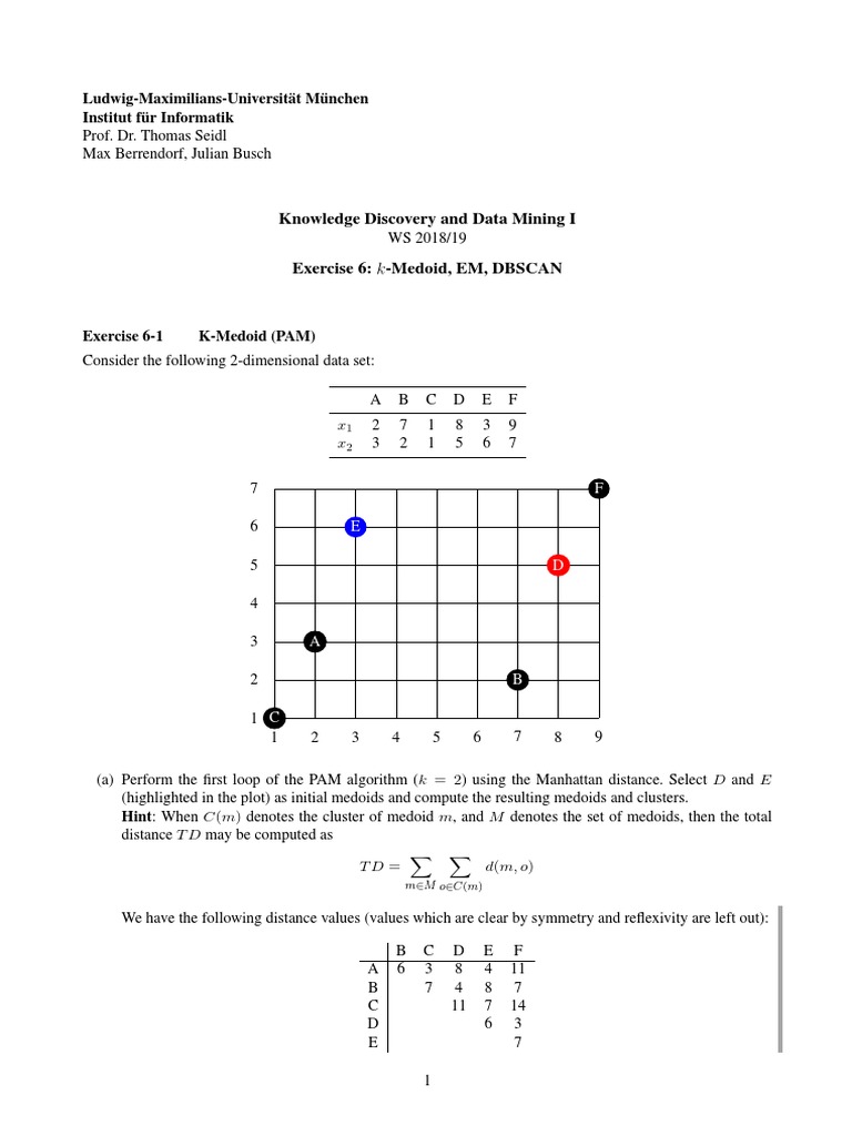 K MedoidExample | PDF | Cluster Analysis | Applied Mathematics