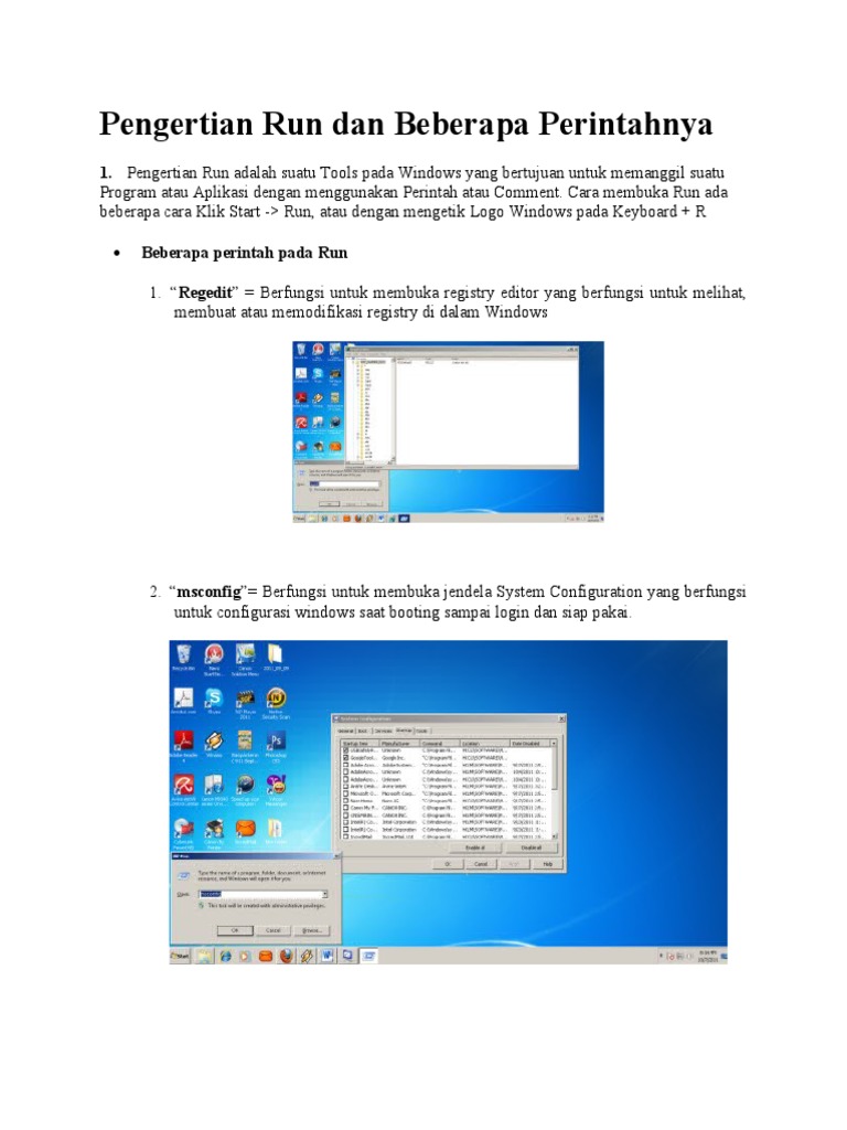 Pengertian Run Dan Beberapa | PDF