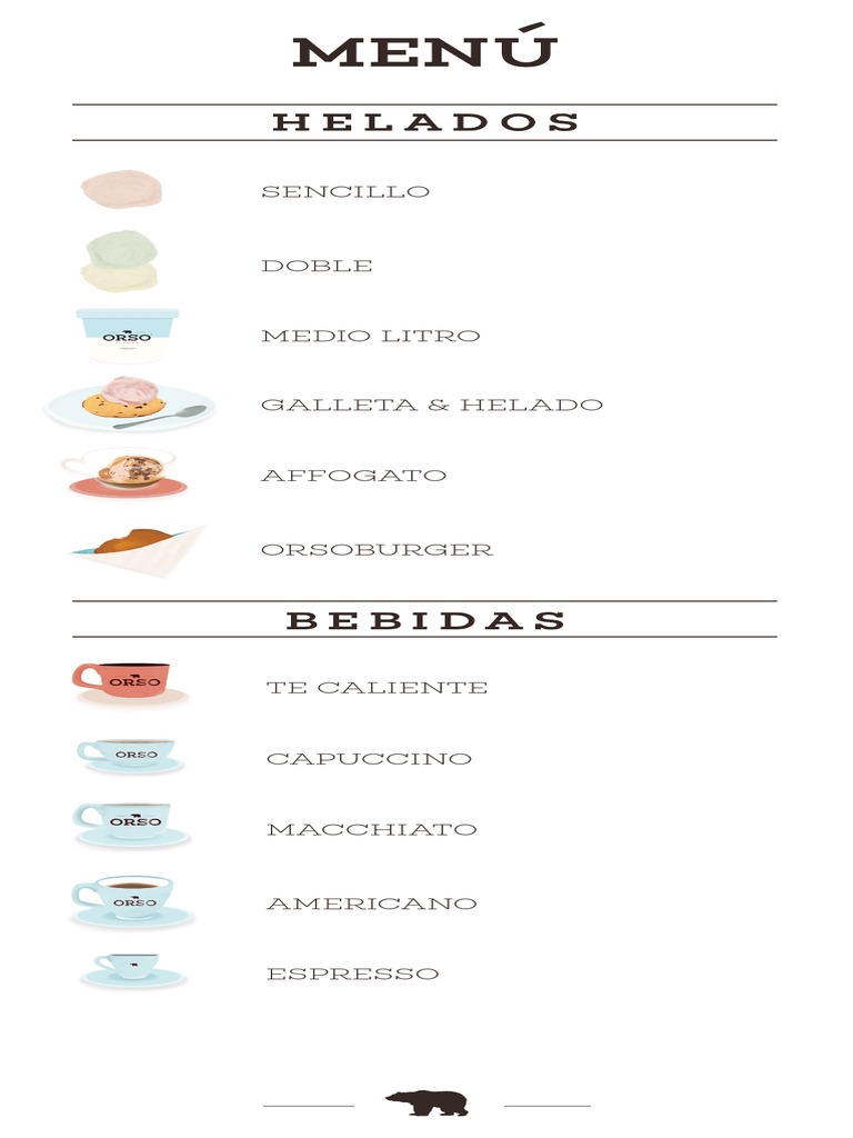 Menu Orso | PDF