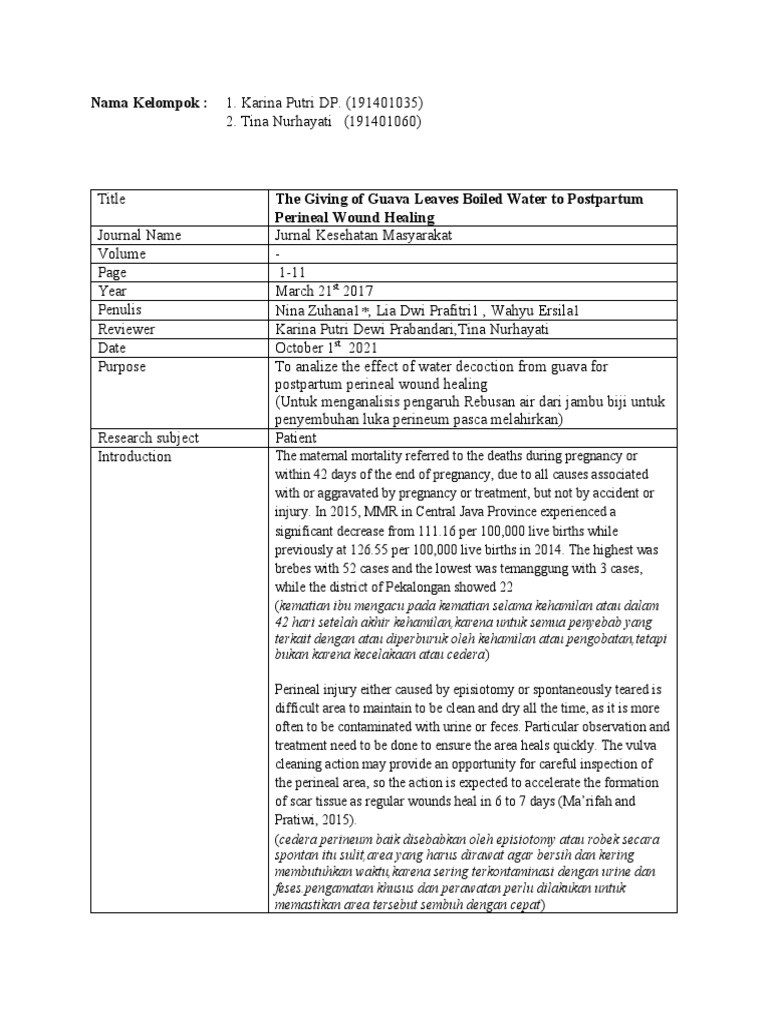 Review Jurnal Rev Pdf Health Sciences Medical Specialties