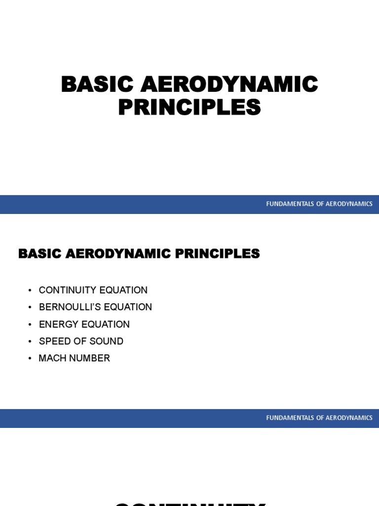 Module 2 Basic Aerodynamics Pdf Mach Number Aerodynamics