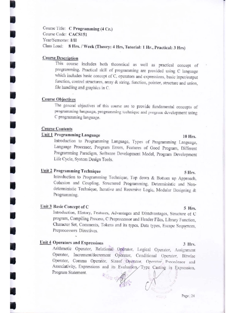C Programming Pdf