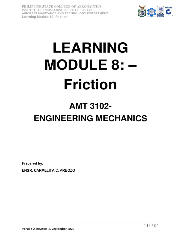 Module 8 - Friction | PDF | Friction | Force