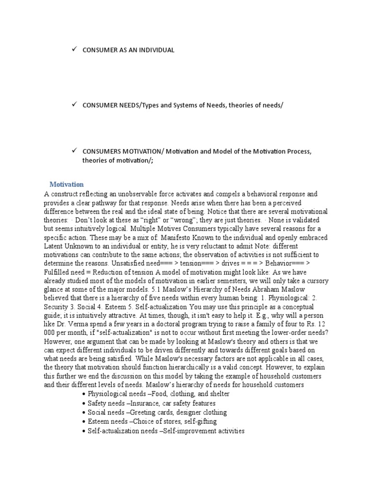 Understanding Consumer Motivation, Personality, Perception, and Learning: A Comprehensive Review ...