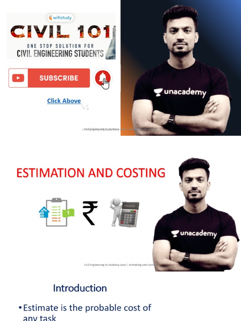 Estimating and Costing in Civil Engineering | PDF