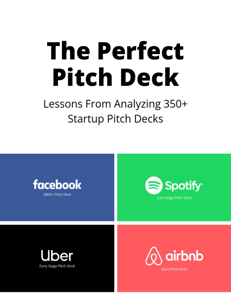 The Perfect Pitch Deck | PDF | Startup Company | Small Business ...