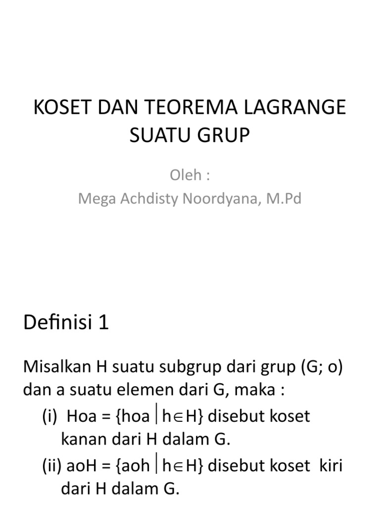 Koset Suatu Grup | PDF