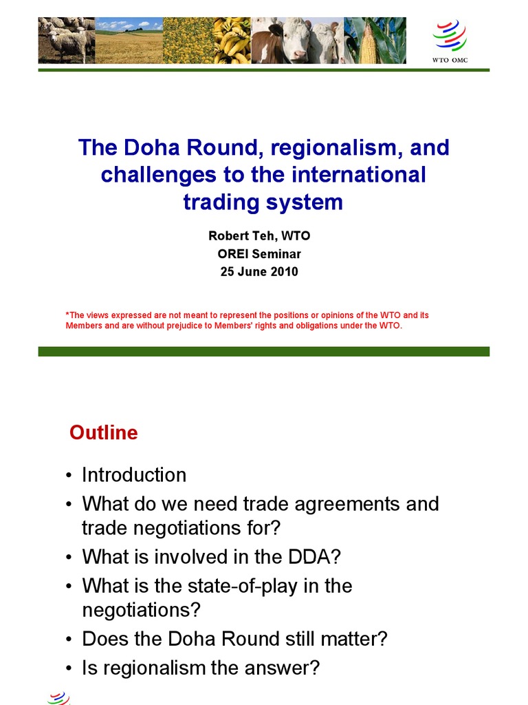 Doha Round | Download Free PDF | Doha Development Round | World Trade ...