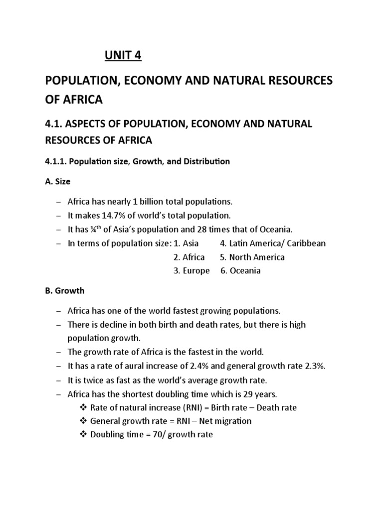Geography Grade 11 Unit 4 | PDF