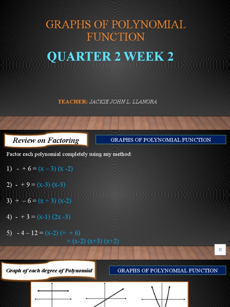Ppt-Math 10-Quarter 2 Week 2 | PDF | Polynomial | Zero Of A Function