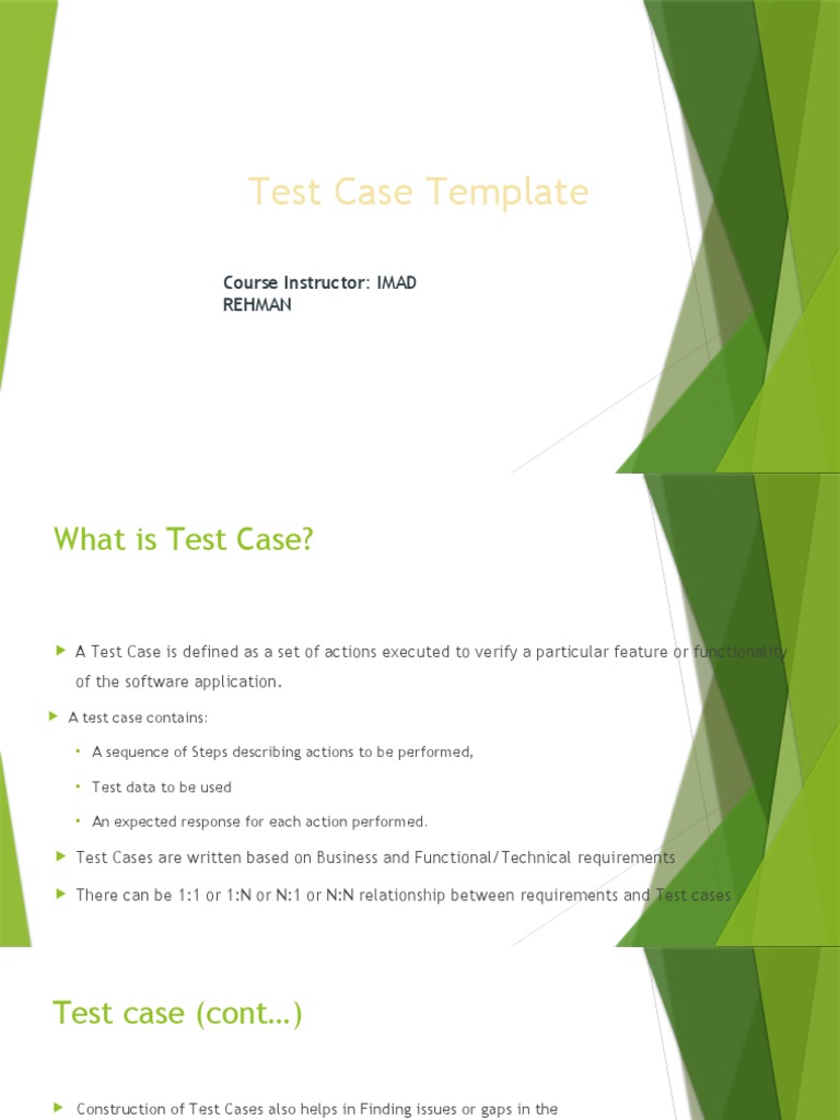 Test Case Template | PDF | Password | User (Computing)