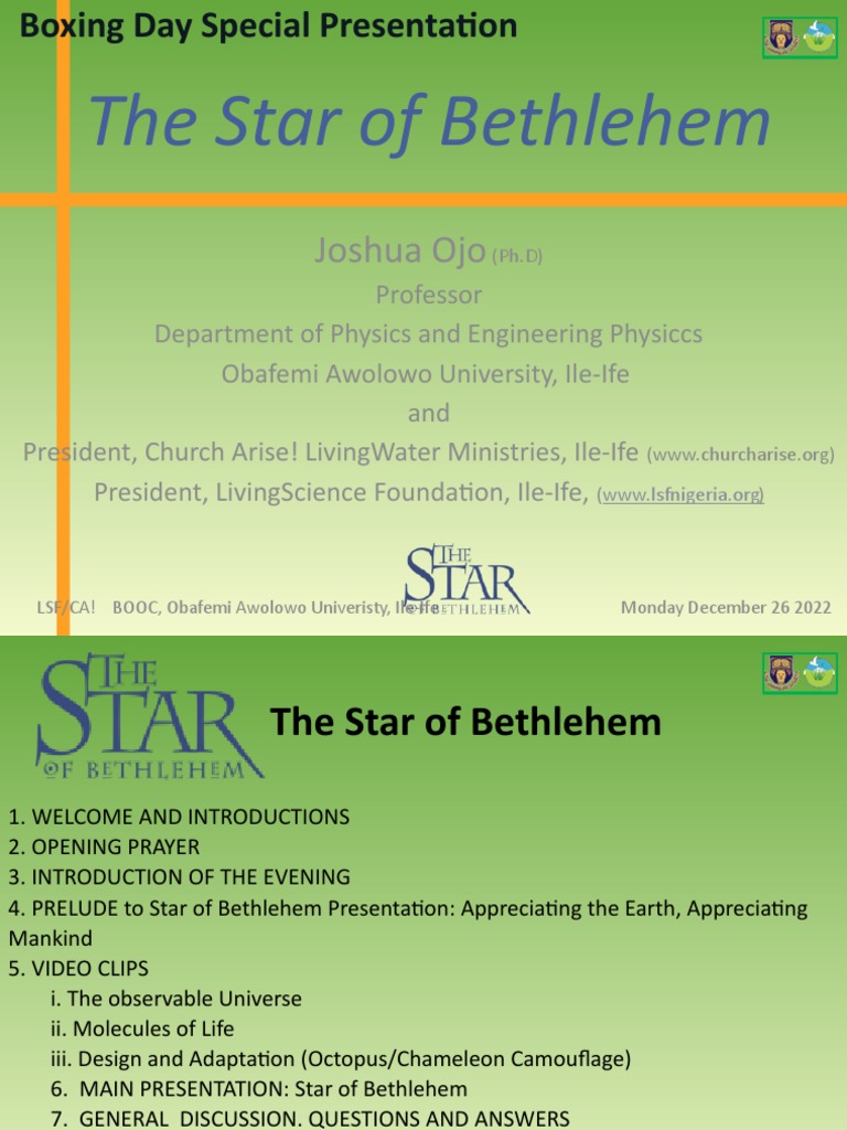 Star of Bethlehem Presentation | PDF | Jesus | Planets