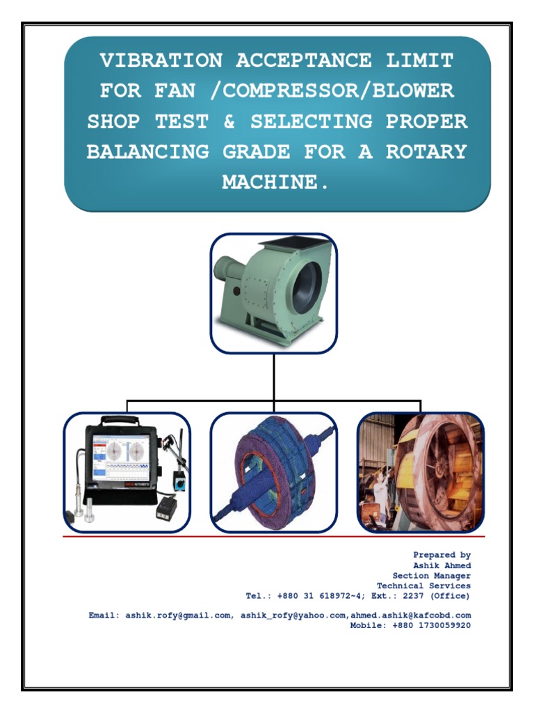Vibration Limits for Fans & Compressors | PDF | Mechanical Engineering ...