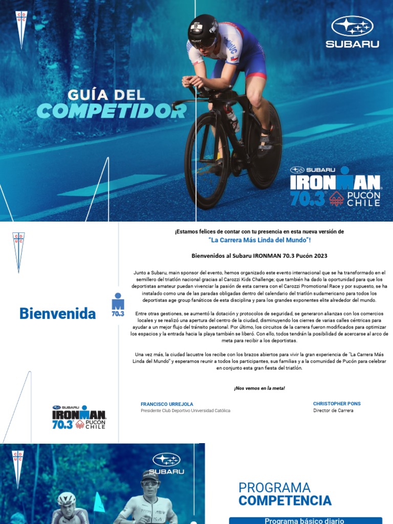 CDUC Guía Del Competidor IRONMAN | PDF | Triatlón | Nadando