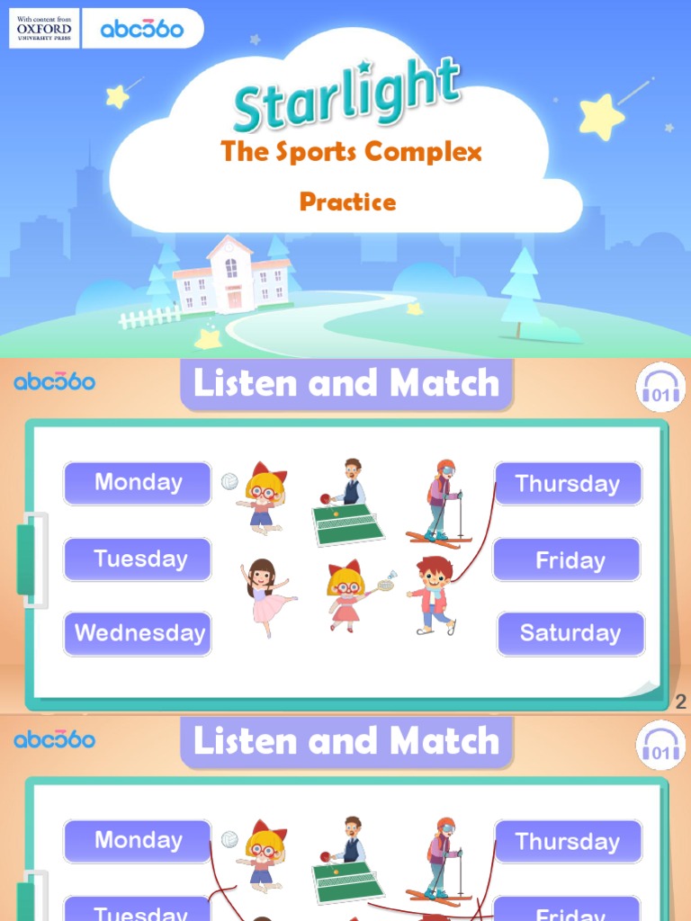 Unit 1 Lesson 10 The Sports Complex Practice | PDF