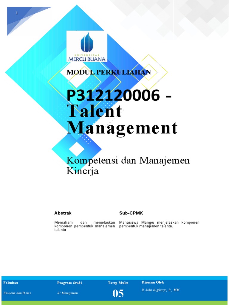 Modul Talent Management (TM5) | PDF | Bisnis