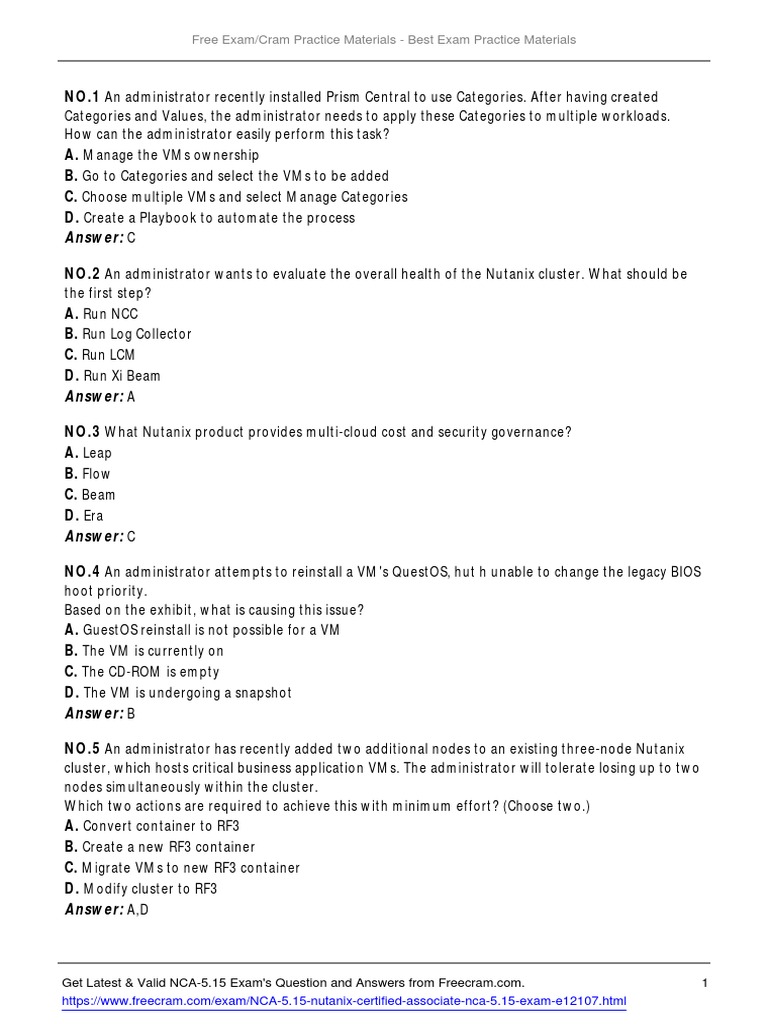 Nca-5 15 | Download Free PDF | Replication (Computing) | Computing