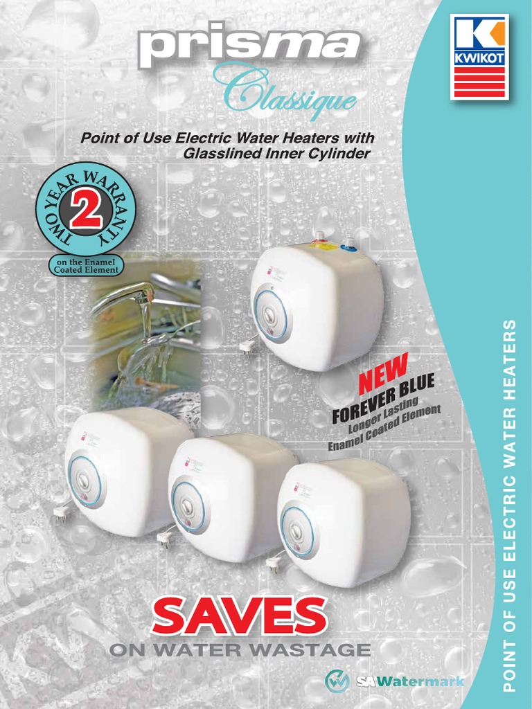 Brochure Prisma Classique Water Storage Heaters (1) | PDF