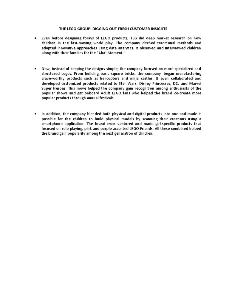 LEGO GROUP & Netflix Study | PDF | Netflix | Analytics