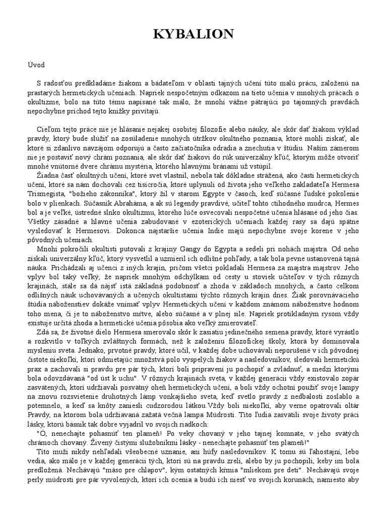 Kybalion | PDF