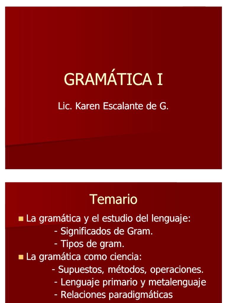 Tipos de Gramática | PDF