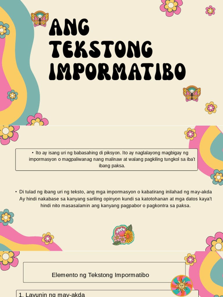 Tekstong Impormatibo | PDF