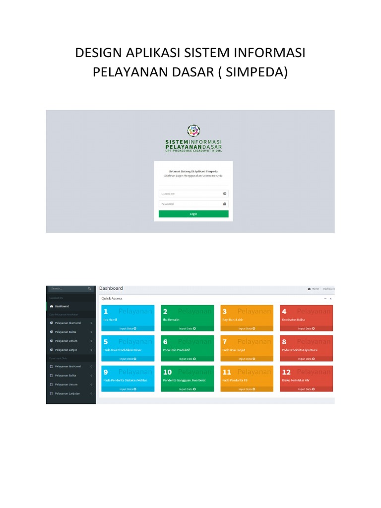 Design Aplikasi Simpeda | PDF