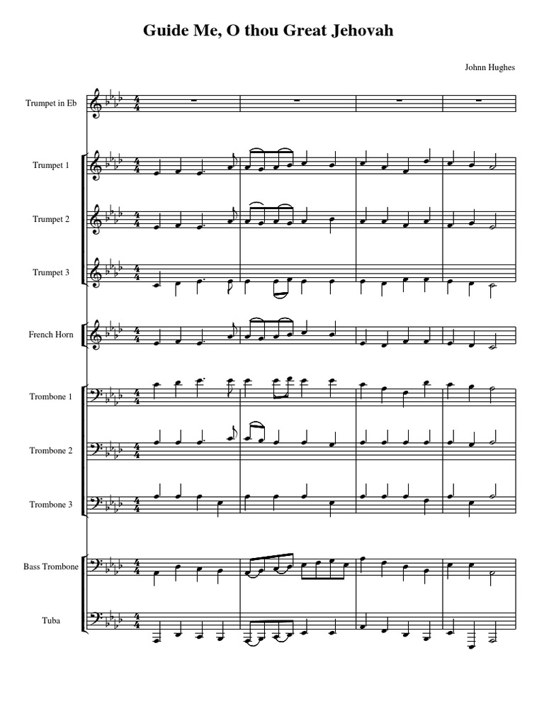 Guide Me, O Thou Great Jehovah Sheet | PDF