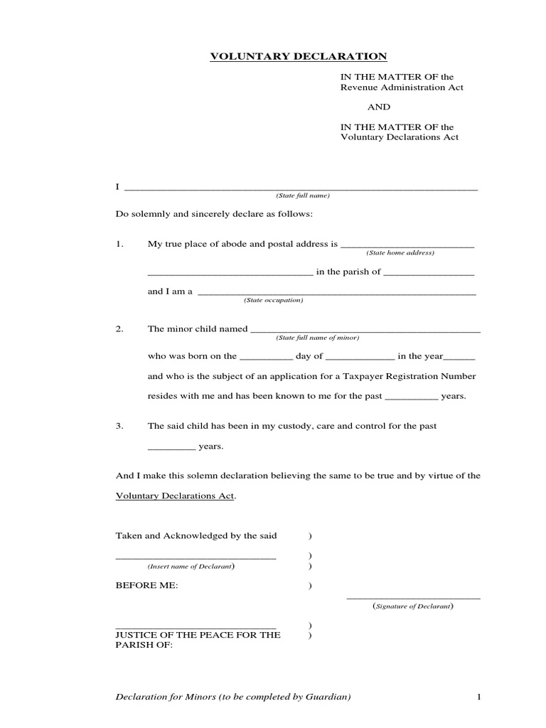 TRN Declaration | PDF | Social Institutions | Justice