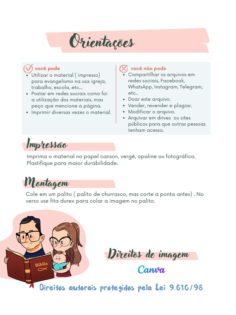 Plaquinha para Foto EBD | PDF