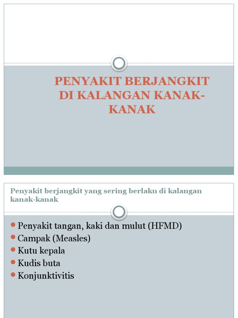 Penyakit Berjangkit Di Kalangan Kanak Kanak 23-7-2016 | PDF