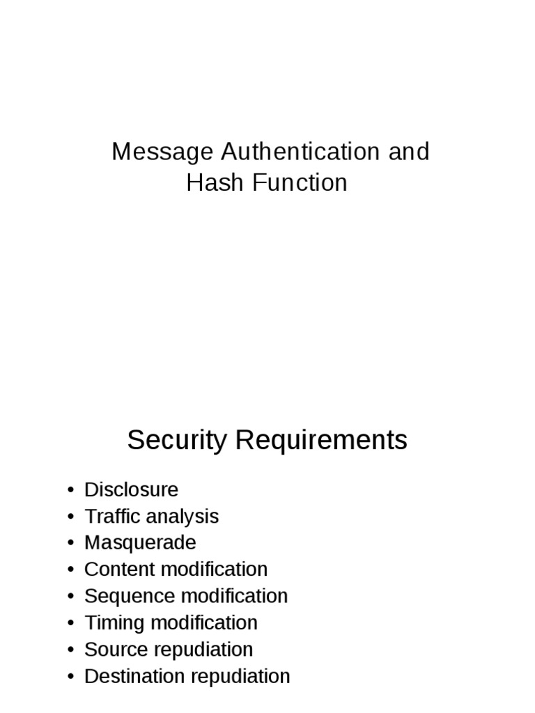 Chapter 6. MAC - Hash | PDF | Cryptography | Public Key Cryptography