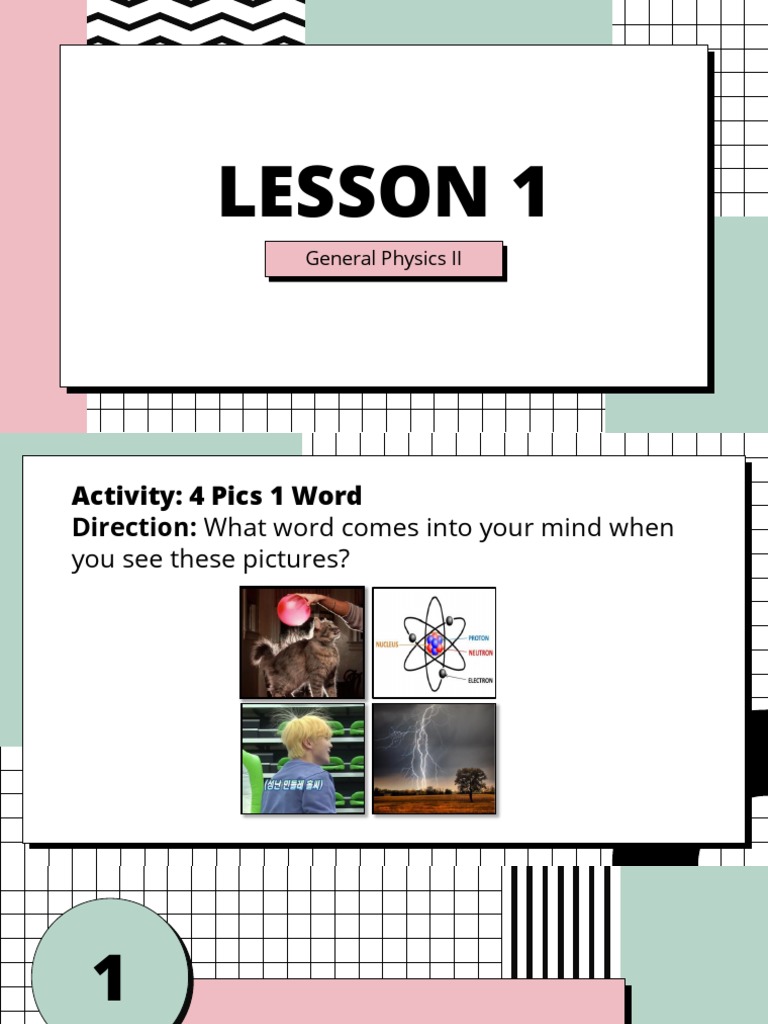 Lesson 1 Electric Charge | PDF | Electric Charge | Electron
