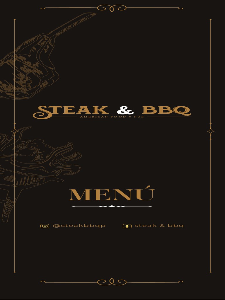 Menú Steak & BBQ Variado | PDF | Parilla | filete