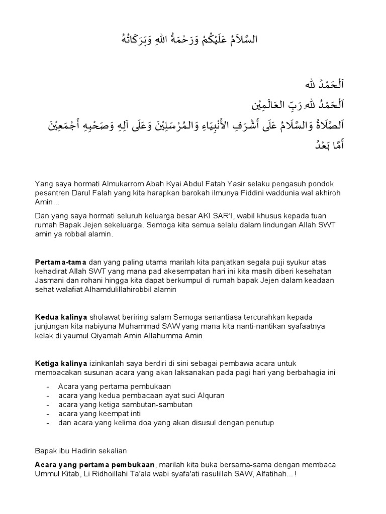 Naskah MC Mbak Tutik | PDF