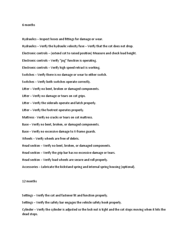 Power-Pro XT Cot | PDF | Equipment | Mechanical Engineering