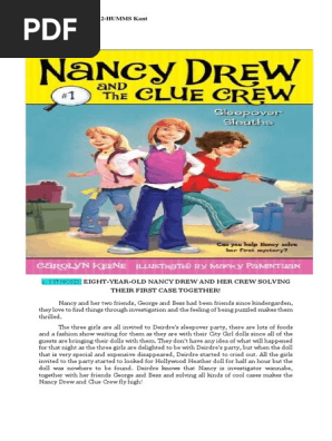 Nancy Drew And The Clue Crew Sleep Over