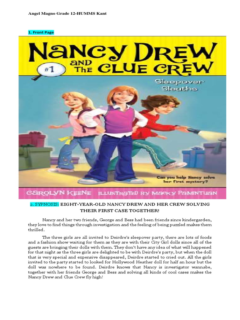 Nancy Drew and Her Crew Summay | PDF