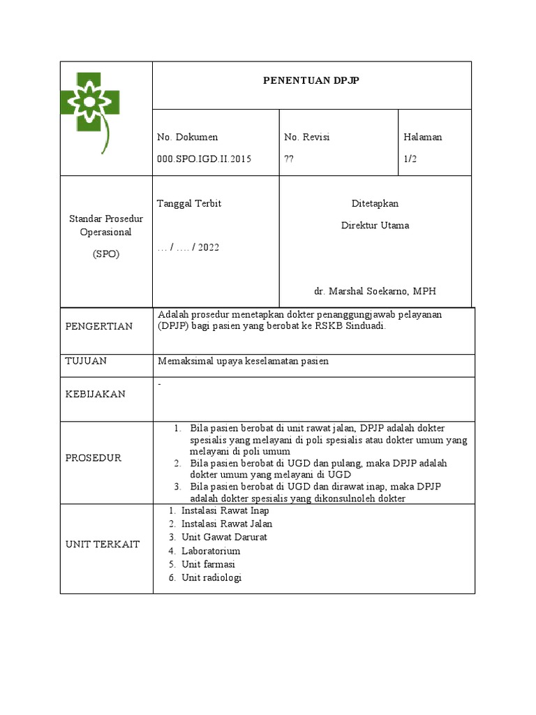 Akp 3 Spo DPJP Utama | PDF