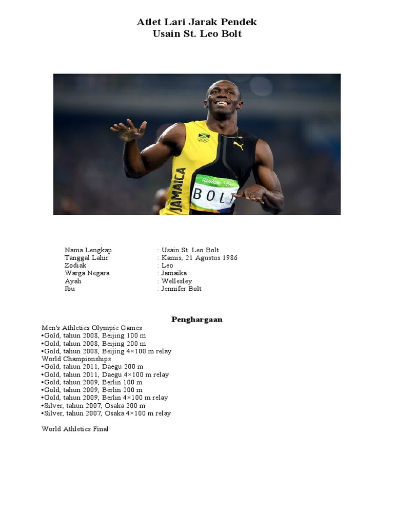 ATLET LARI JARAK PENDEK | PDF